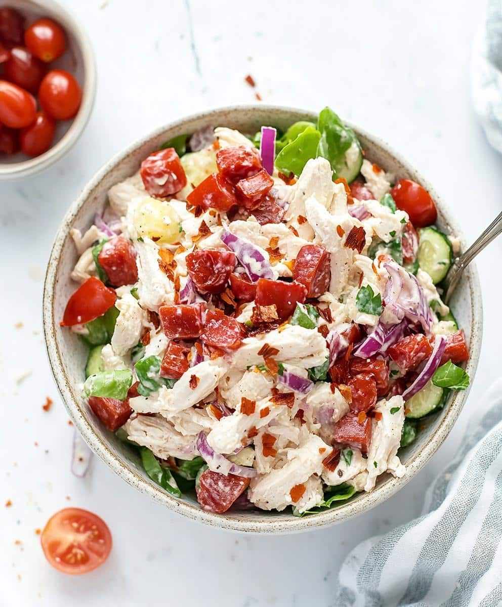 Blt Chicken Salad Recipe - easyrecipeplan.com