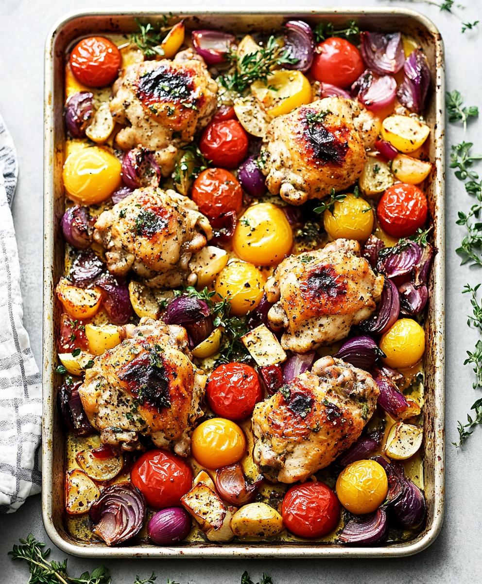 Greek Sheet Pan Chicken Recipe - easyrecipeplan.com